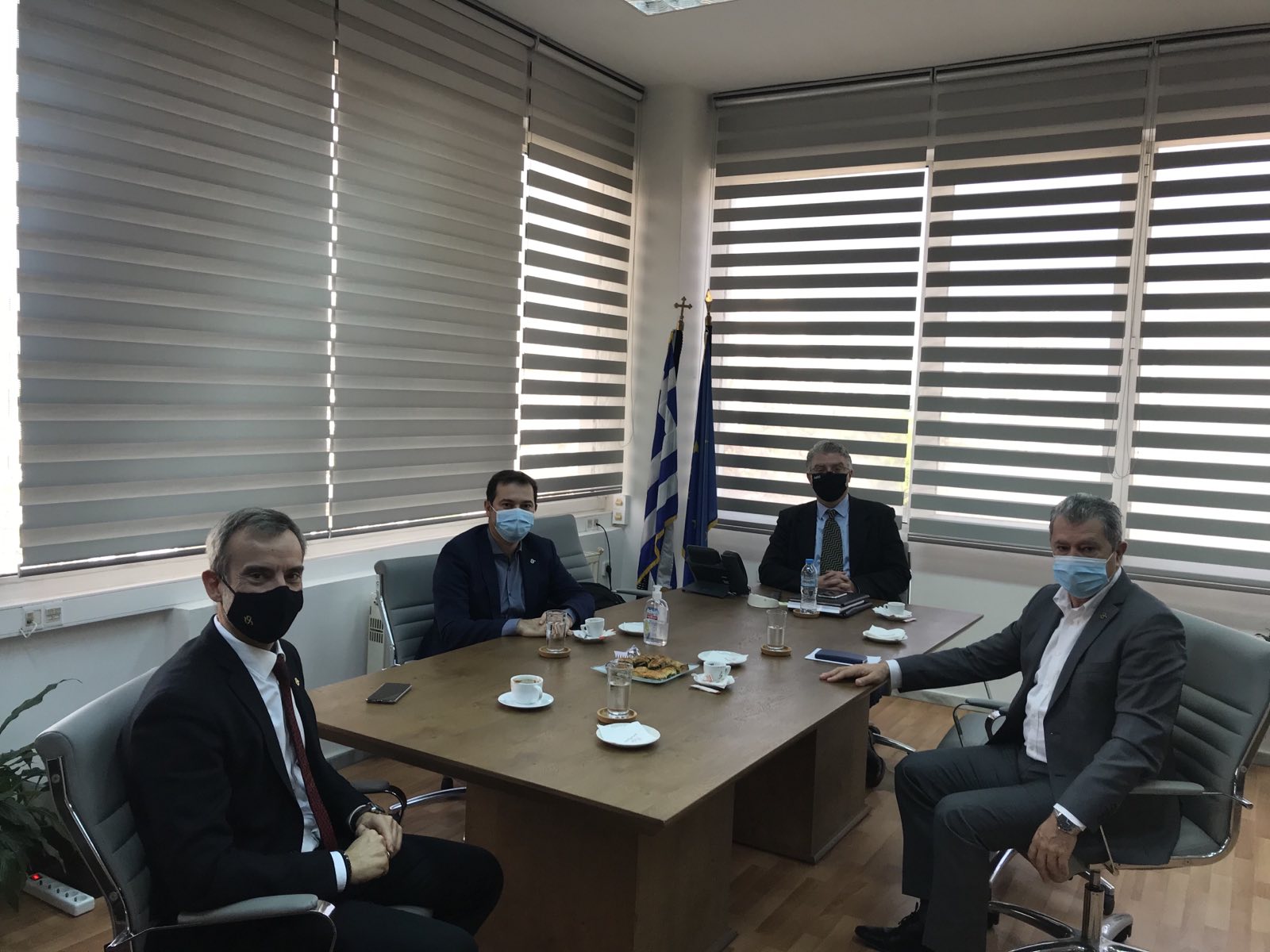 Συνάντηση του δημάρχου Θεσσαλονίκης, Κωνσταντίνου Ζέρβα με τον ...